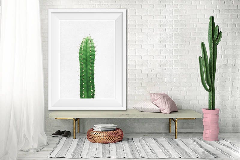Cactus Print Desert Art Large Poster Printable Art Digital | Etsy
