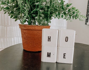 Home Block Letter Sign Set Farmhouse Country Home Decor - Etsy