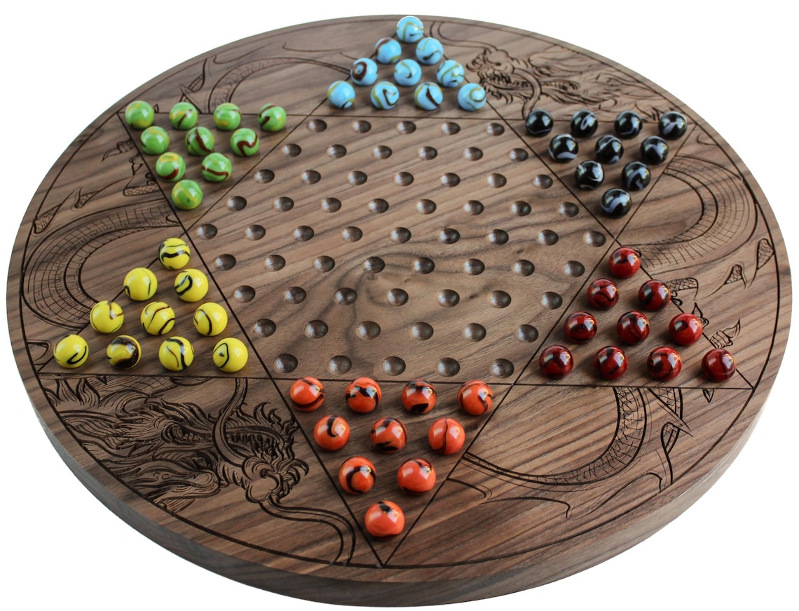 Chinese Checkers Marbles Replacement Set - Swirl (full Set of 60 ...
