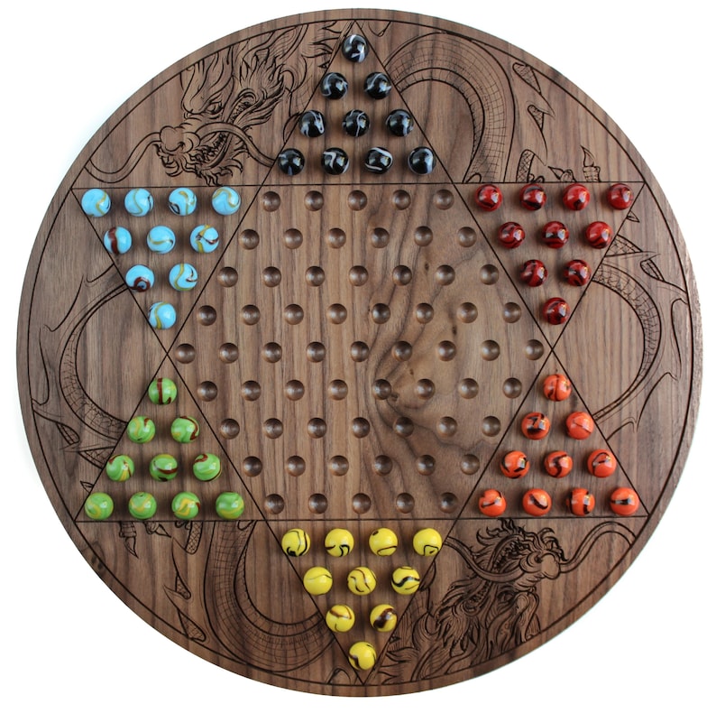 Chinese Checkers Marbles Replacement Set - Swirl (full Set of 60 ...