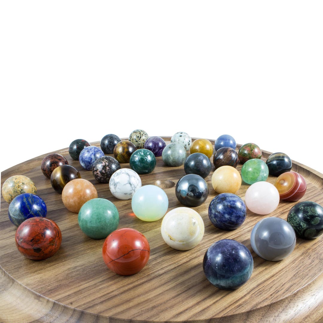 Set of 40 Mineral and Gemstone Spheres / Marbles (18mm Diameter) - Etsy
