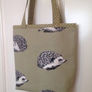 Hedgehog Bag Tote Bag Hedgehog Gift Ladies Tote Cotton - Etsy