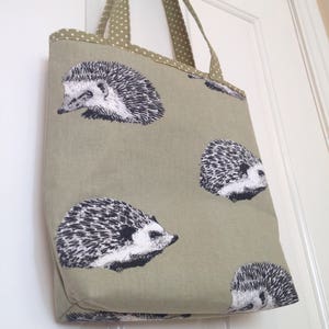 Hedgehog Bag Tote Bag Hedgehog Gift Ladies Tote Cotton - Etsy