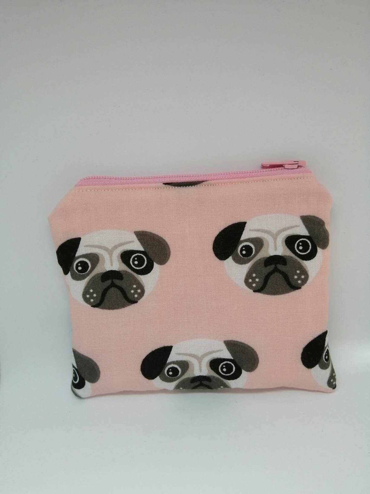 Pink pug purse pug purse pink purse pug gift coin purse | Etsy