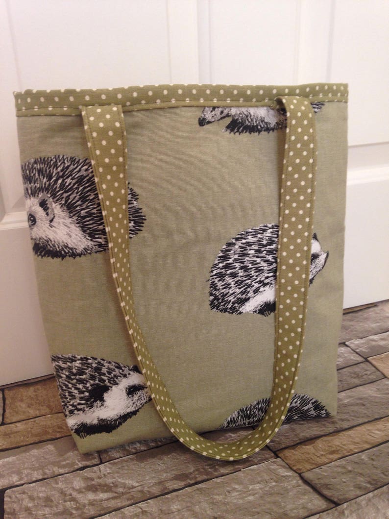 Hedgehog Bag Tote Bag Hedgehog Gift Ladies Tote Cotton - Etsy