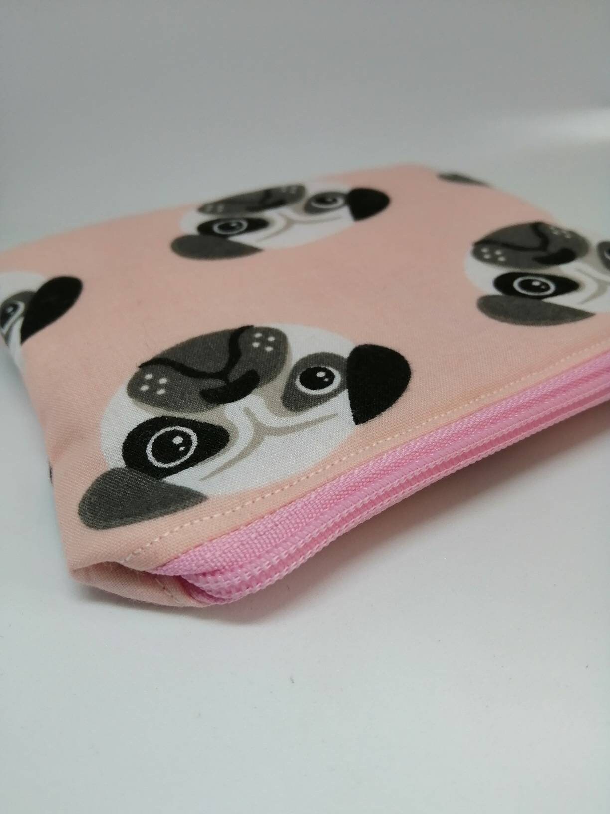 Pink pug purse pug purse pink purse pug gift coin purse | Etsy