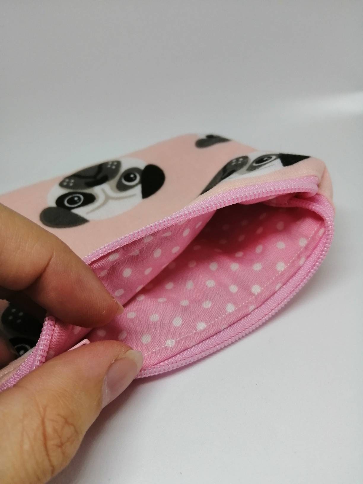 Pink pug purse pug purse pink purse pug gift coin purse | Etsy