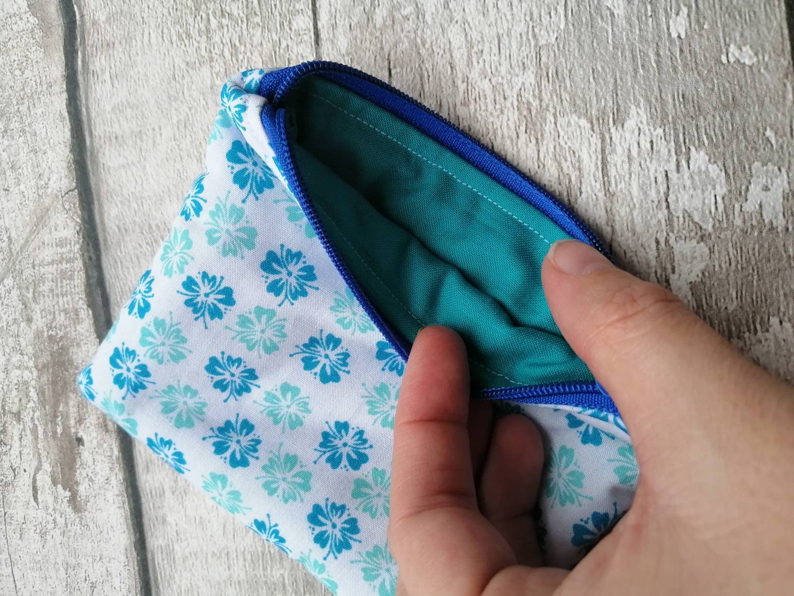 Floral Purse Blue Purse Floral Coin Purse Coin Purse Blue - Etsy