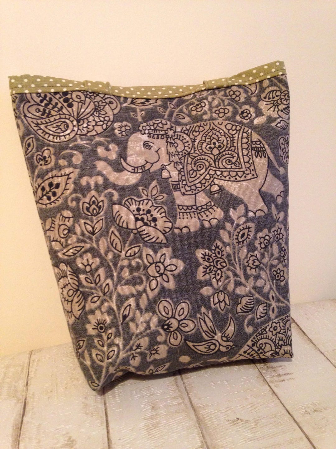 Elephant Bag, Tote Bag, Elephant Gift, Cotton Tote, Elephant Tote Bag ...