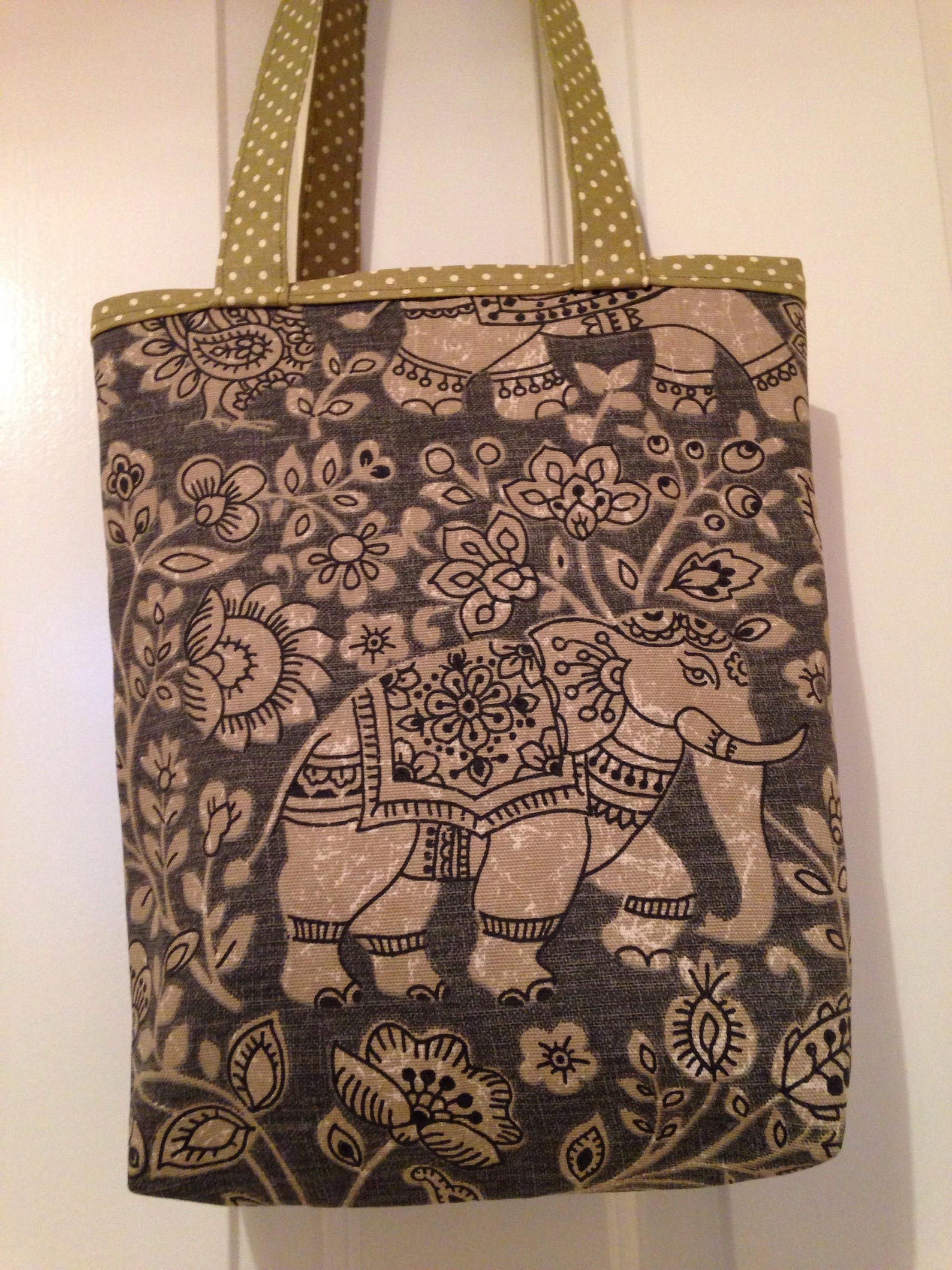 Elephant Bag Tote Bag Elephant Gift Cotton Tote Elephant | Etsy