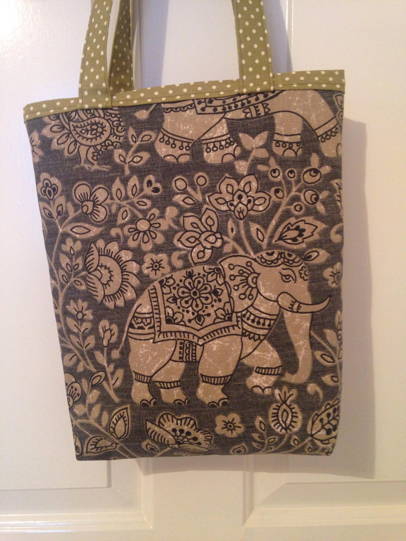 Elephant Bag Tote Bag Elephant Gift Cotton Tote Elephant | Etsy