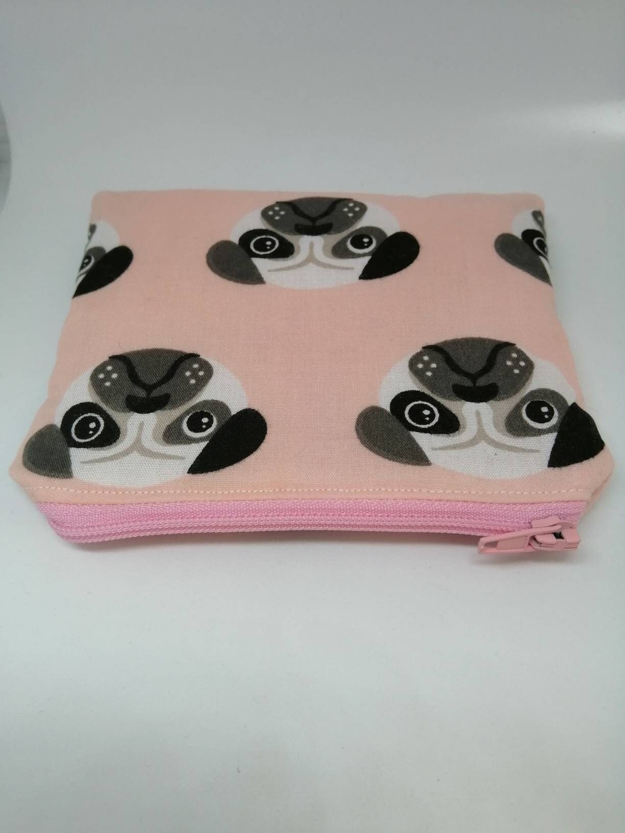 Pink pug purse pug purse pink purse pug gift coin purse | Etsy