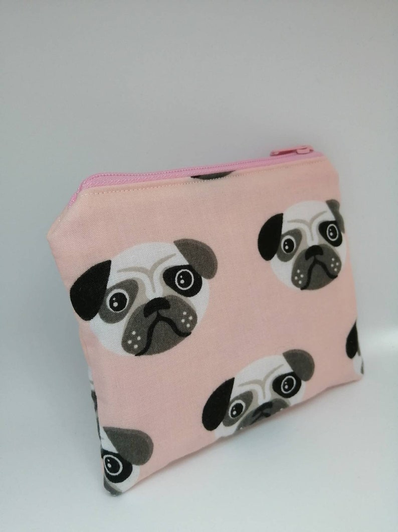 Pink pug purse pug purse pink purse pug gift coin purse | Etsy
