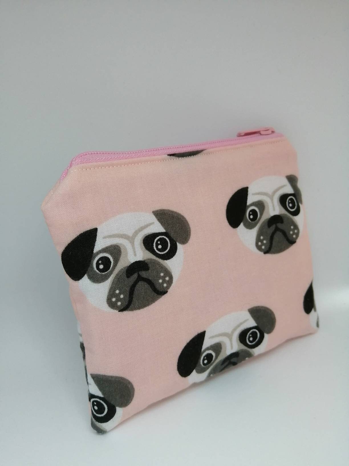 Pink pug purse pug purse pink purse pug gift coin purse | Etsy