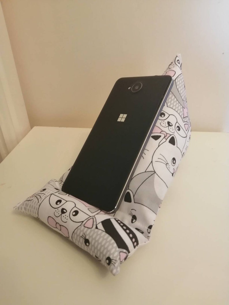 Cat Phone Stand Phone Cosy Phone Stand Phone Pillow Cat | Etsy