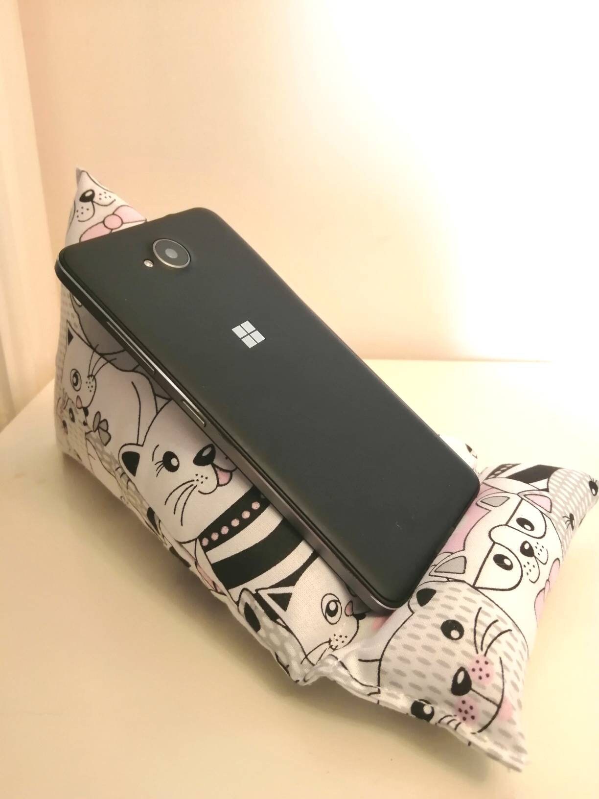 Cat phone stand phone cosy phone stand phone pillow cat | Etsy
