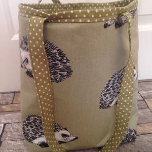 Hedgehog Bag Tote Bag Hedgehog Gift Ladies Tote Cotton - Etsy