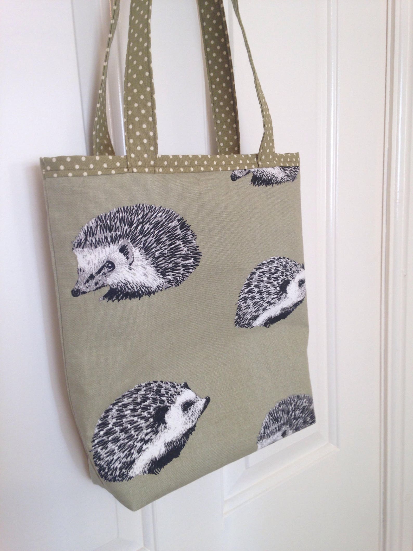 Hedgehog Bag Tote Bag Hedgehog Gift Ladies Tote Cotton - Etsy