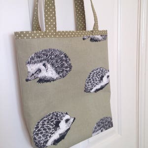 Hedgehog Bag Tote Bag Hedgehog Gift Ladies Tote Cotton - Etsy