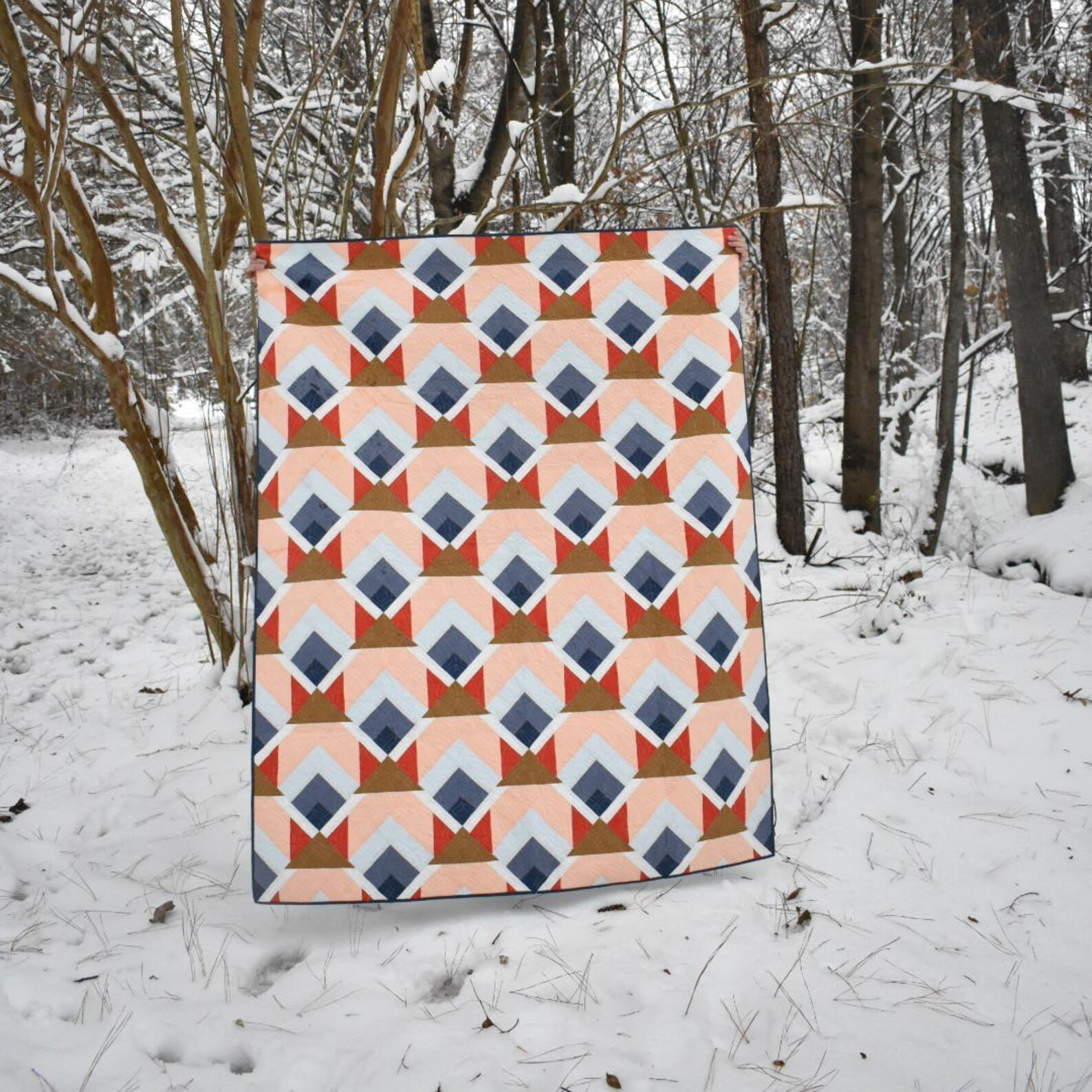 Snow Cabin Quilt Pattern PDF Download | Etsy