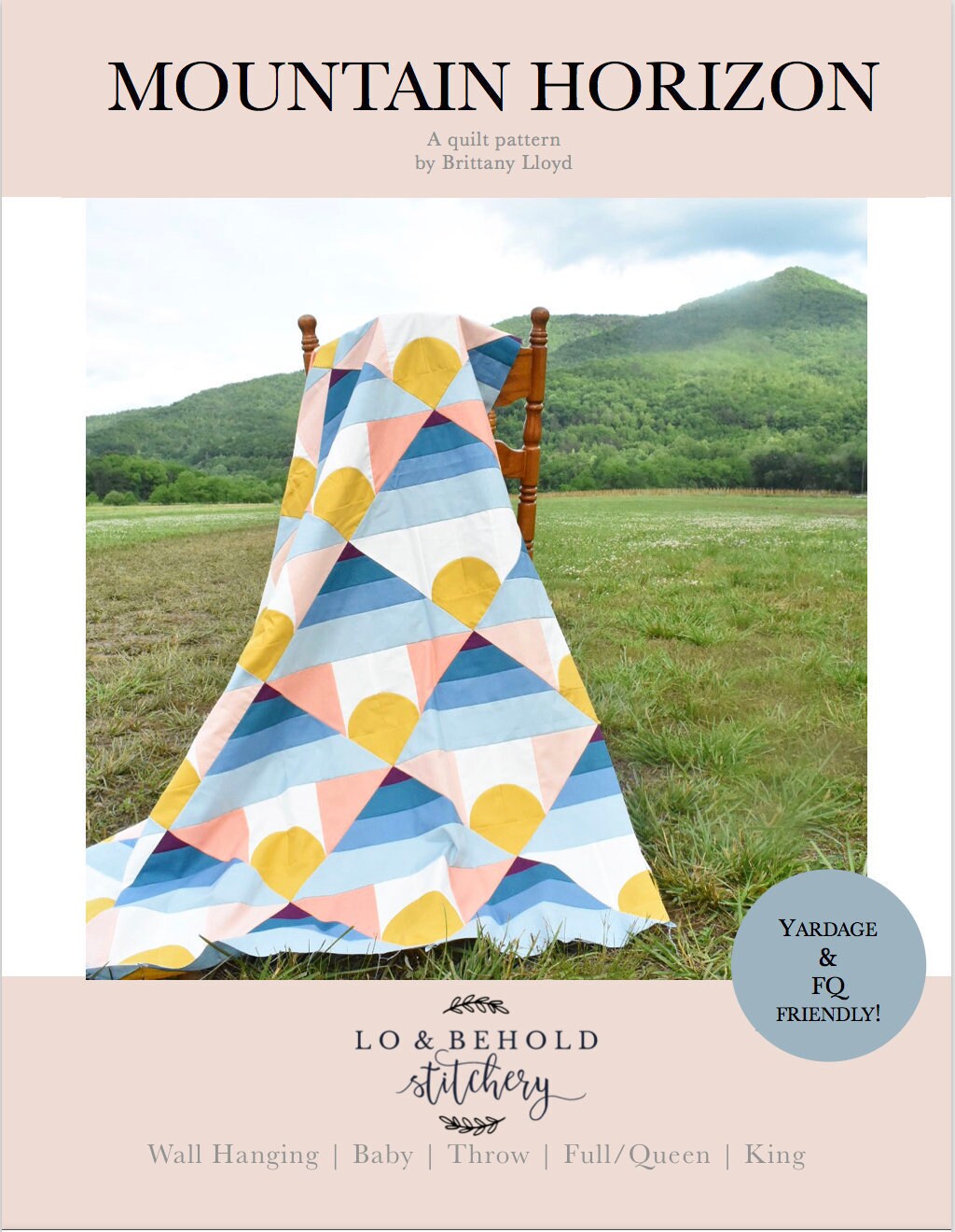 Mountain Horizon Quilt Pattern PDF Download | Etsy
