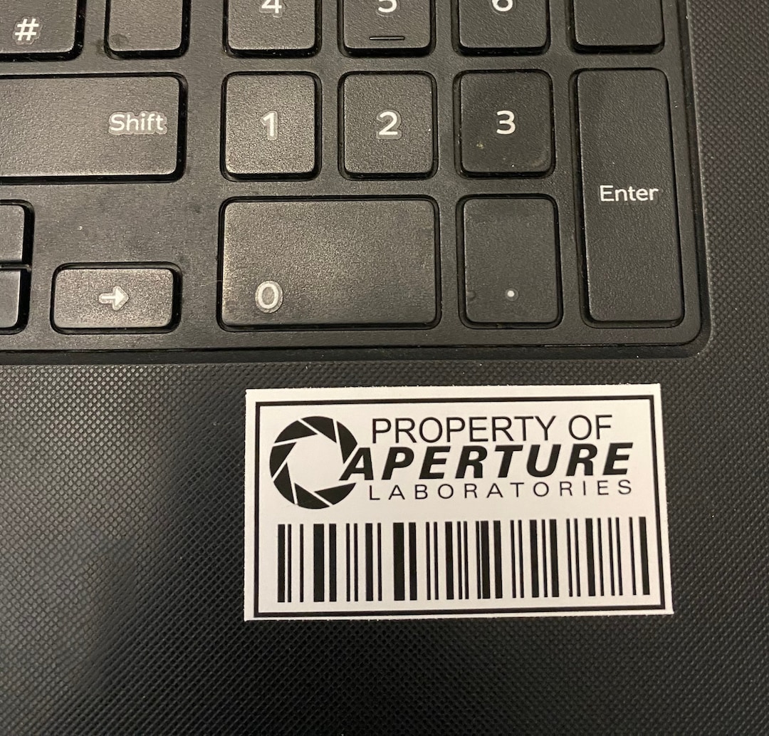 Printed Vinyl Portal Inspired “property of Aperture Laboratories ...