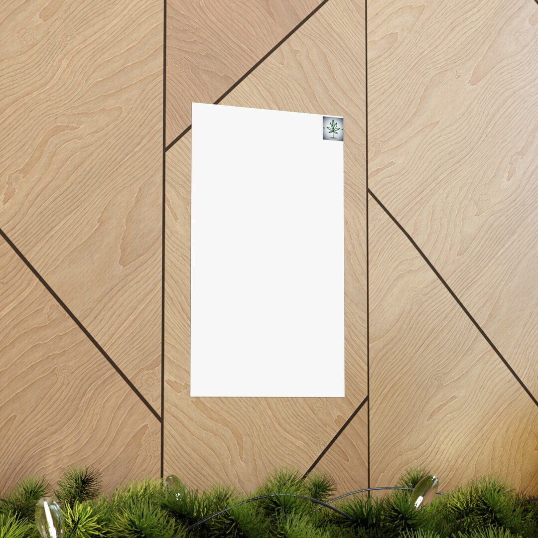 Matte Vertical Posters With Weed Leaf Design - Etsy
