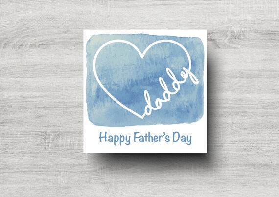 Happy Father's Day Daddy Card | Etsy