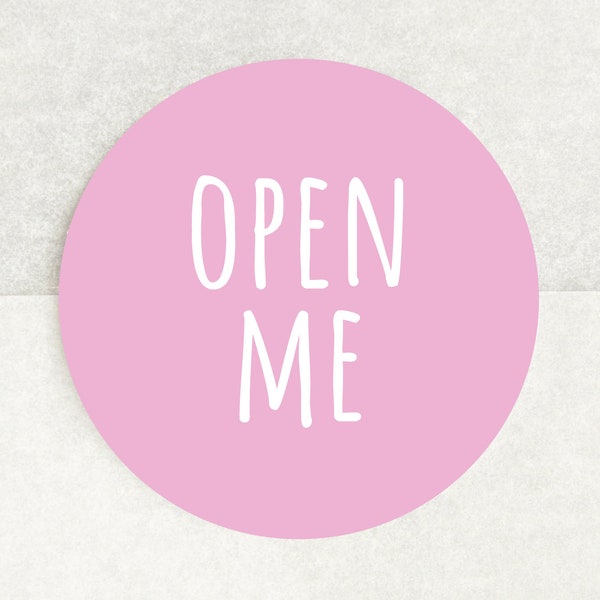 Open Me Stickers - Etsy UK