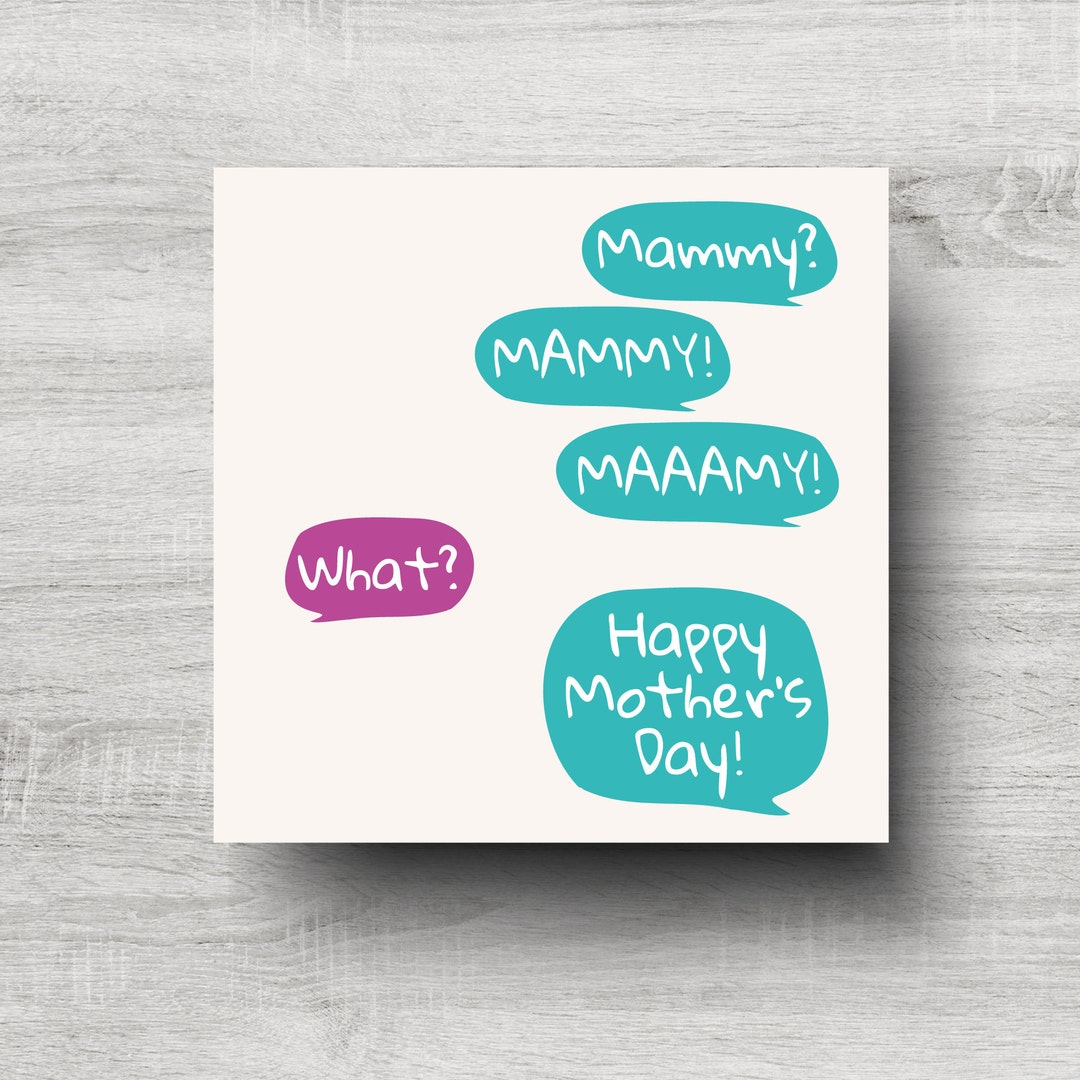 Mammy, MAMMY, MAAAMMY Happy Mother's Day Mother's Day Card - Etsy