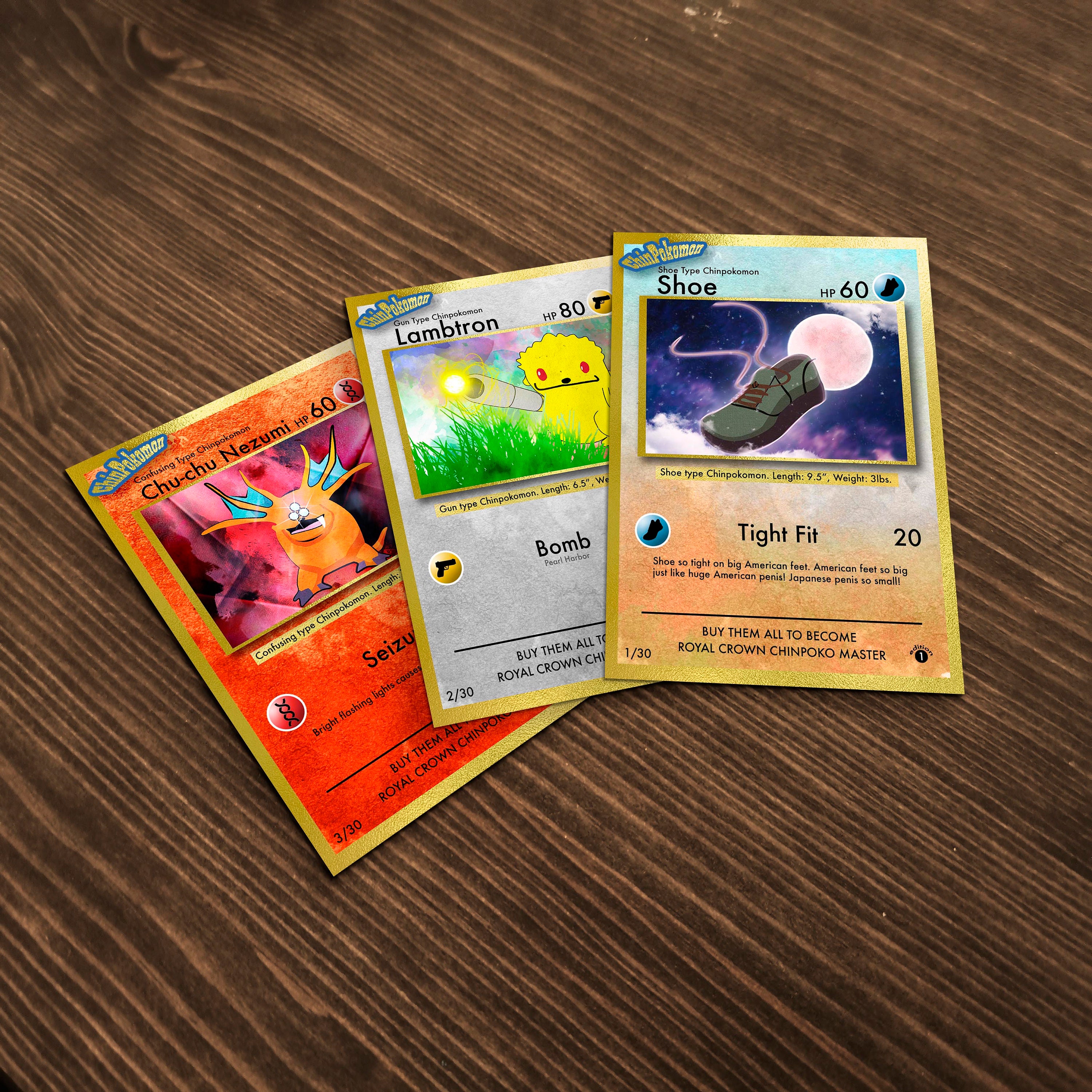 Southpark Chinpokomon Cards/art Prints - Set of Six - A7 Size Mini ...