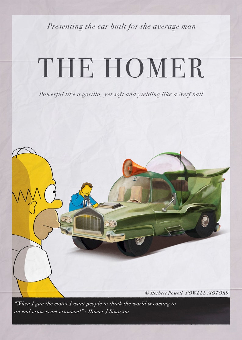 The Homer the Simpsons Art Print | Etsy