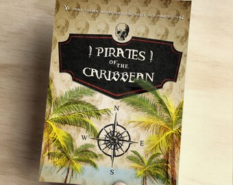 Pirates of the Caribbean Disney Ride Poster A4 Art Print | Etsy