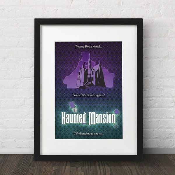Haunted Mansion Ride Poster - Etsy
