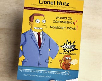 The Simpsons Smoking Monkey - Etsy