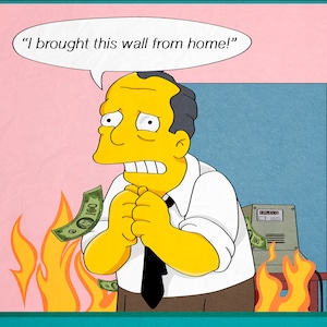 Old Gil Advert the Simpsons Art Print- A4 - Etsy