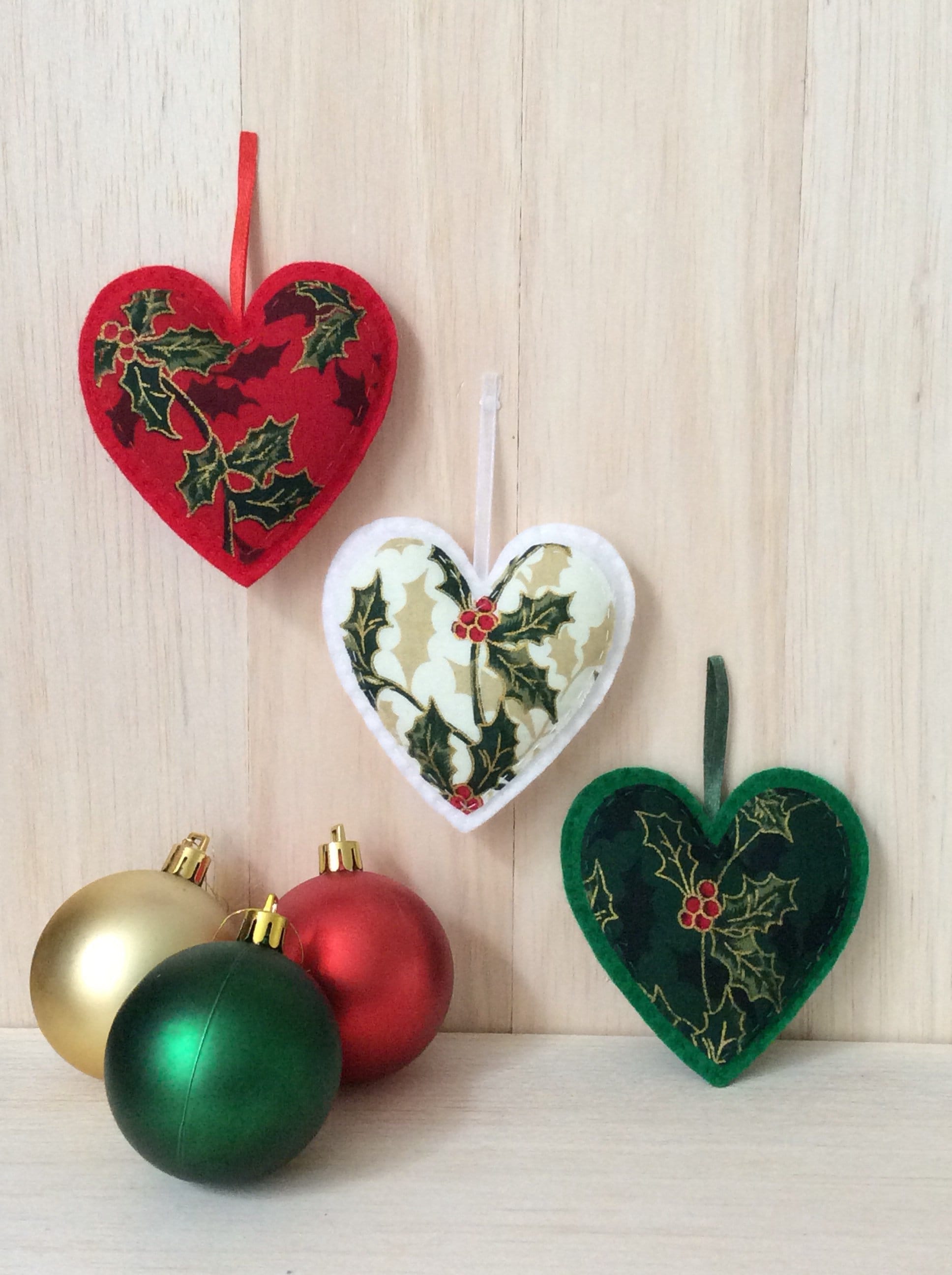 Set of 3 Christmas Decorations Holiday Season Holiday - Etsy