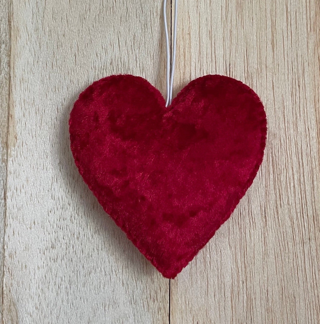 Red Velvet Heart 8.5cm X 9cm - Etsy