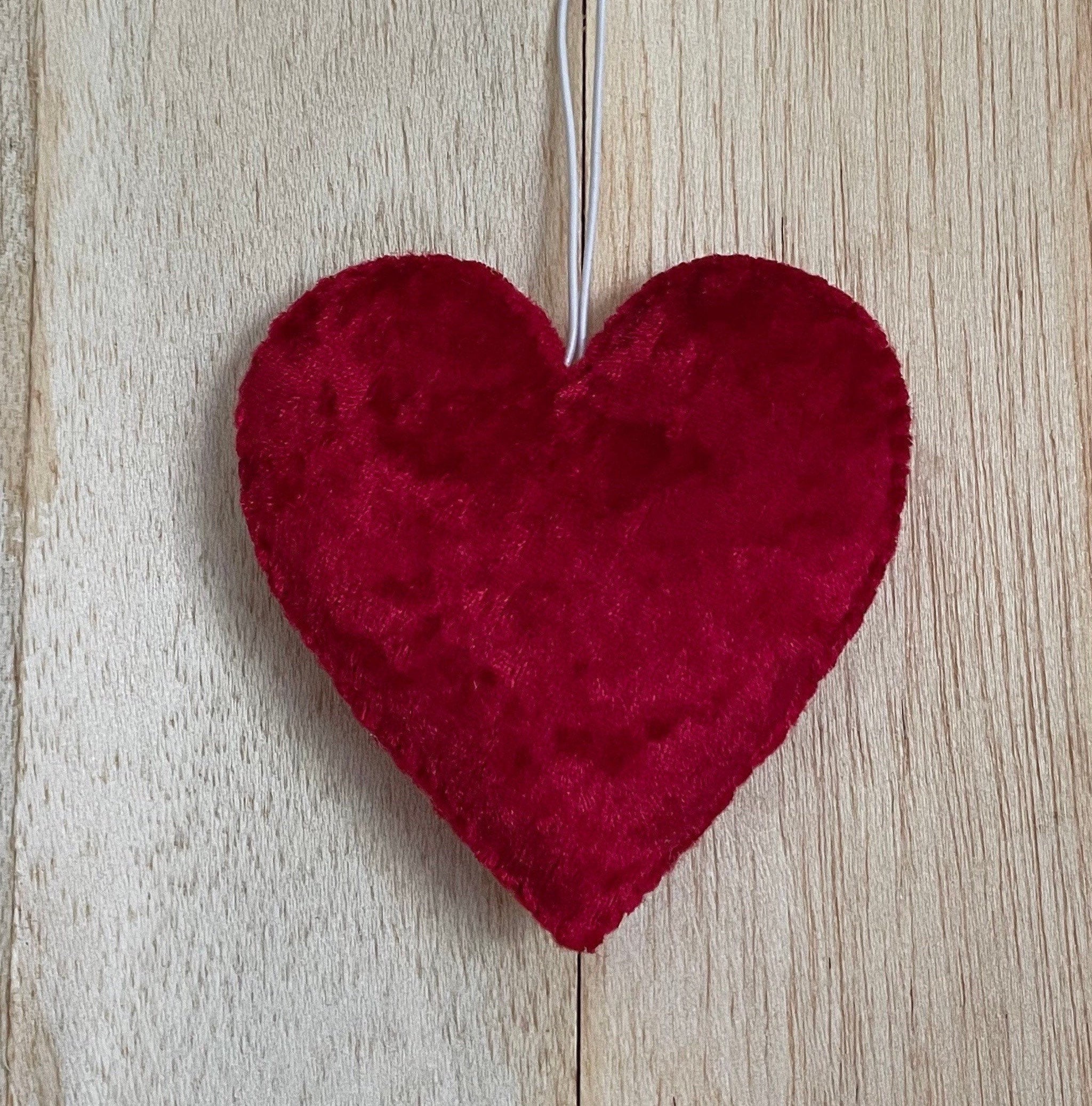 Red Velvet Heart 8.5cm X 9cm - Etsy UK