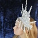 White Lace Snowflake Spike Crown,kokoshnik,snow Queen Spike Crown,fairy ...