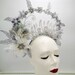 Snowflake Headpiece, White Silver Kokoshnik, Snow Queen Crown - Etsy