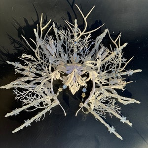 White Lace Snowflake,ice Crown,kokoshnik,snow Queen Twig Crown,ice,snow ...