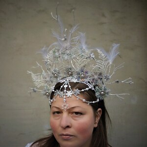 White Lace Snowflake Crownkokoshniksnow Queen Twig - Etsy