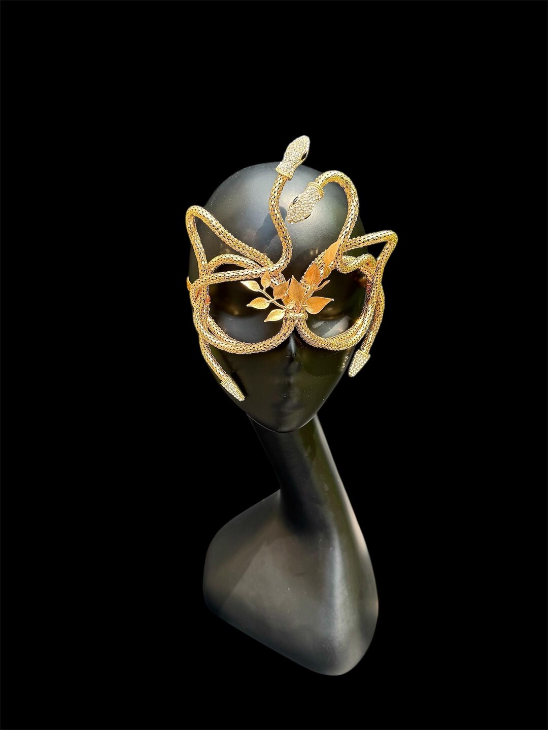 Gold Snake Mask,medusa Masquerade Mask,fantasy Carnival Mask,sci Fi ...