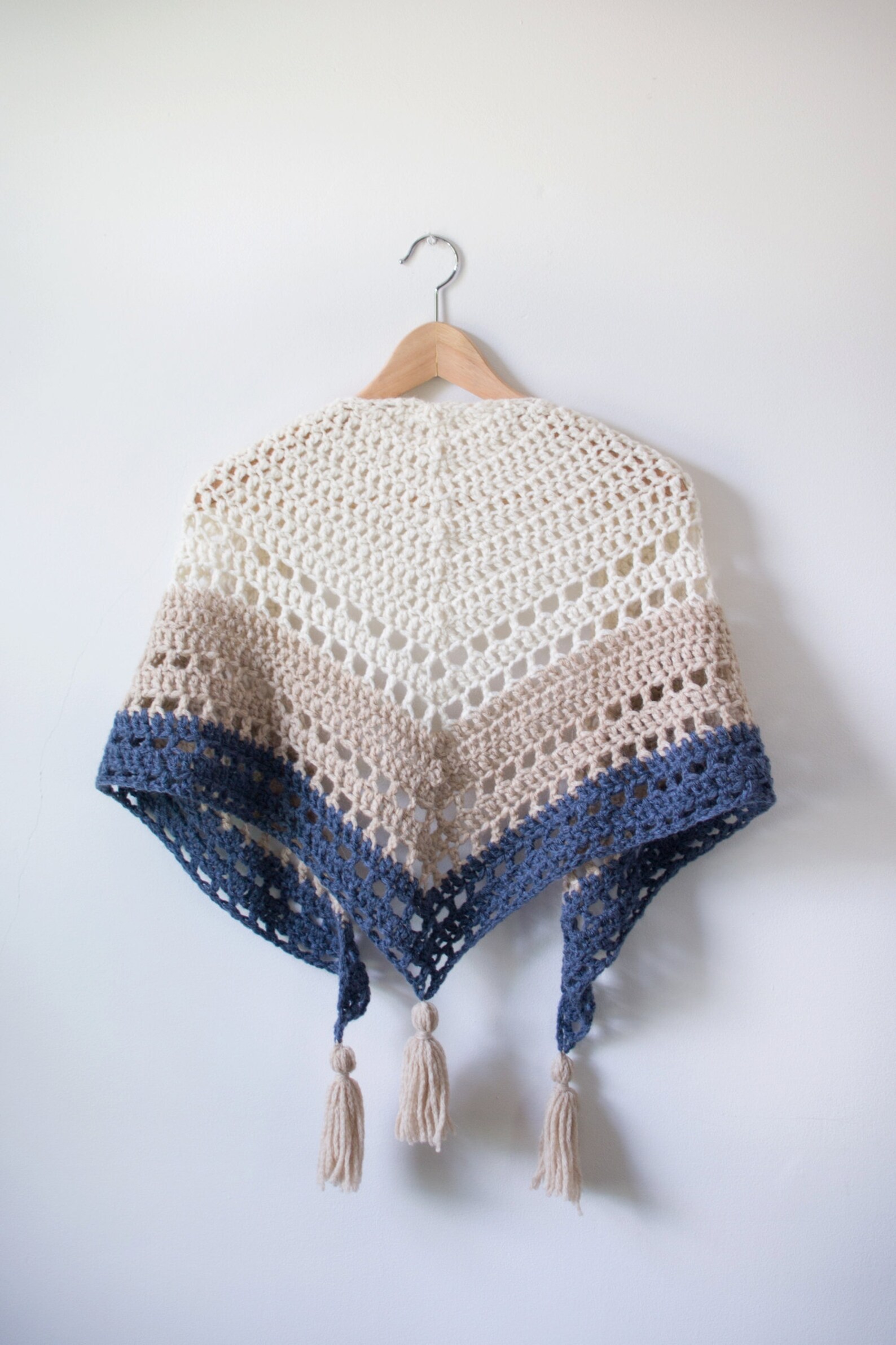 Crochet Pattern Balance Shawl Crochet Triangle Scarf | Etsy