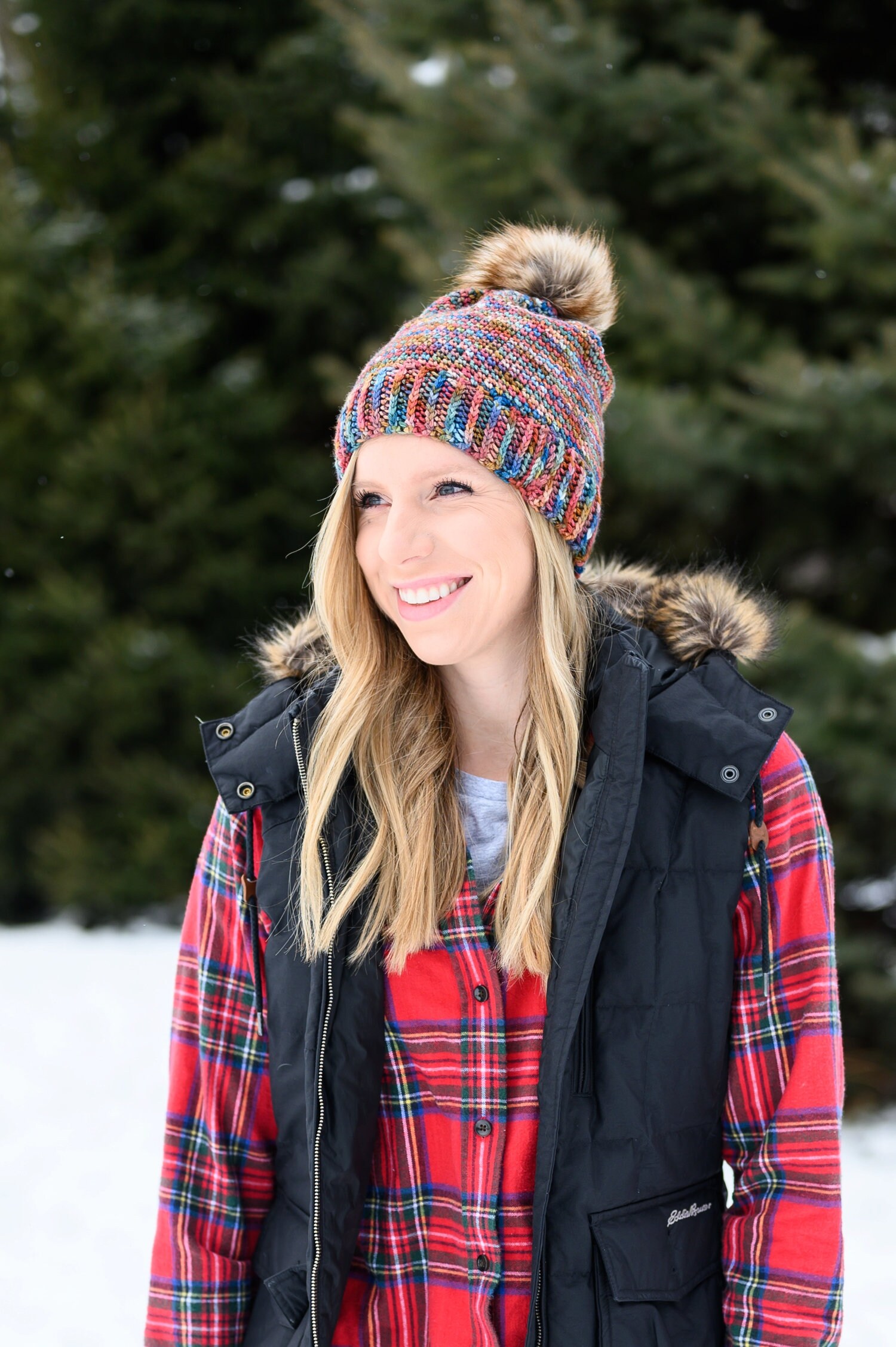 Crochet Pattern Vintage Flannel Beanie Easy Crochet Hat | Etsy