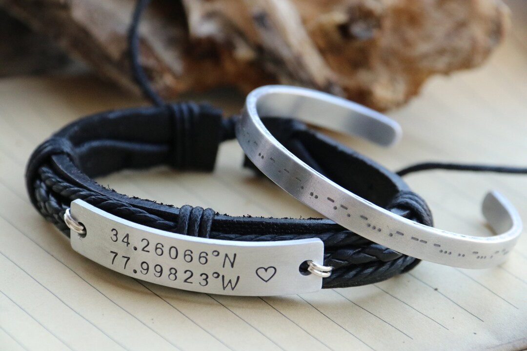 Personalized Leather Bracelets,custom Leather Bracelets,engraved ...