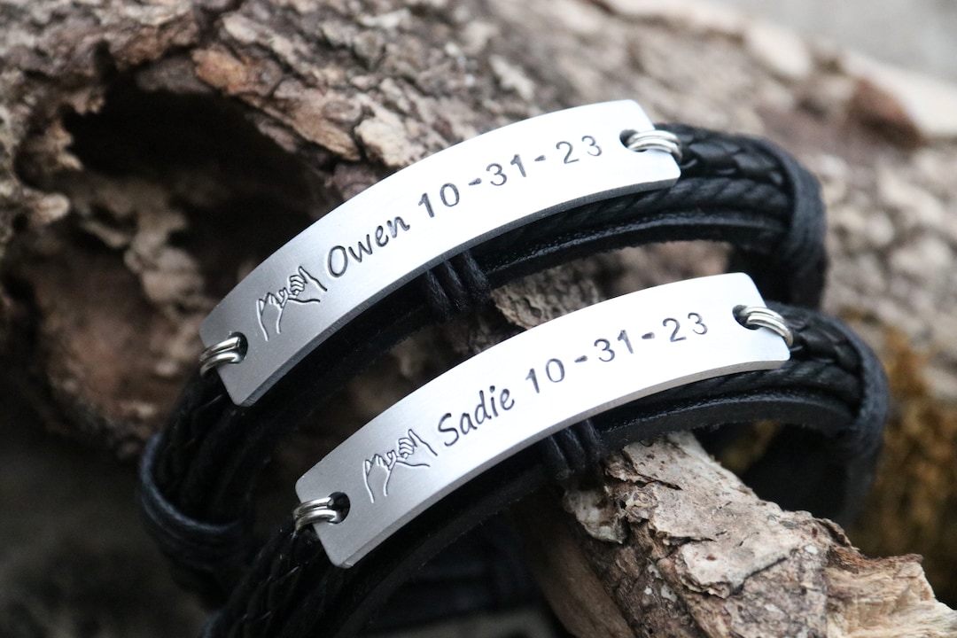 Personalized Jewelry, Pinky Promise Bracelet, Couples Coordinates ...