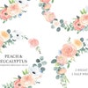 Watercolor Clip Art Peony Wreaths, Peonies Clipart, Pink Floral Clipart ...