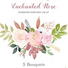 Autumn Rose Wreath Clipart - Watercolor Clipart, Clipart for Autumn ...